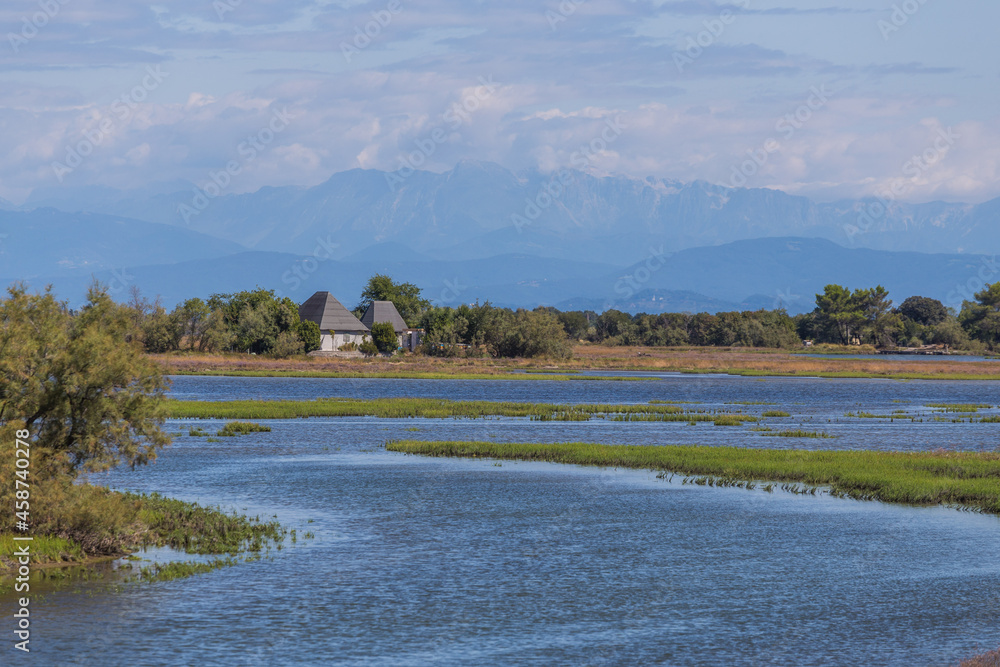 View of Casoni - Grado (GO). Rural building with a sloping roof covered ...