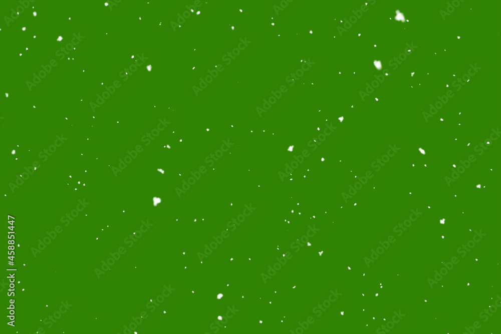 Snow falling on green screen background Stock Photo | Adobe Stock