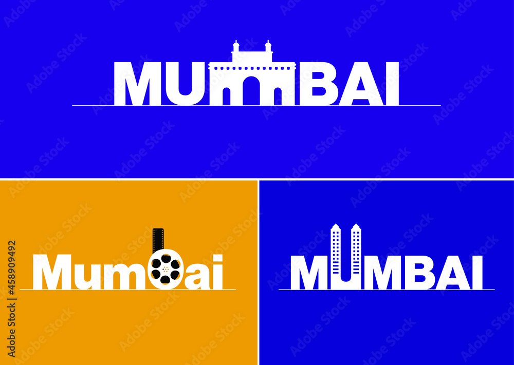 Mumbai city logo vector design. Stock Vector | Adobe Stock