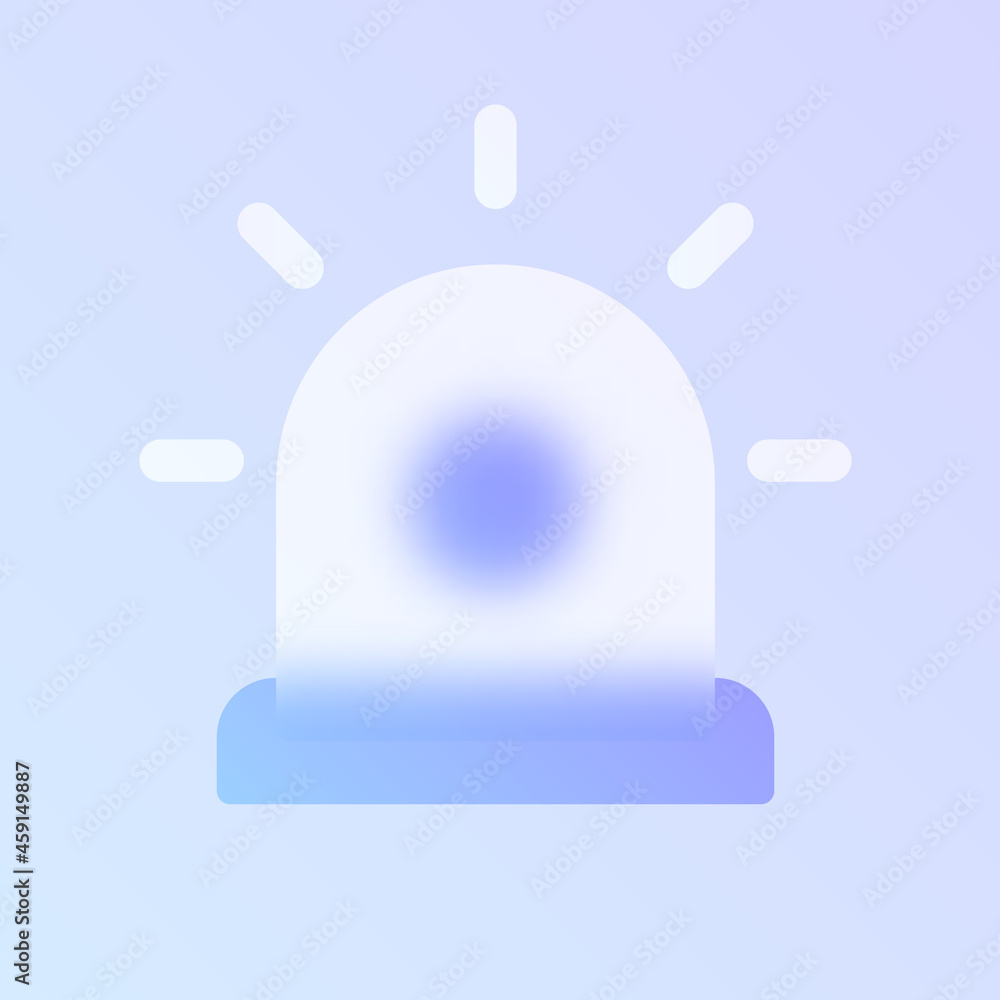 flasher glass morphism trendy style icon. flasher color vector icon ...