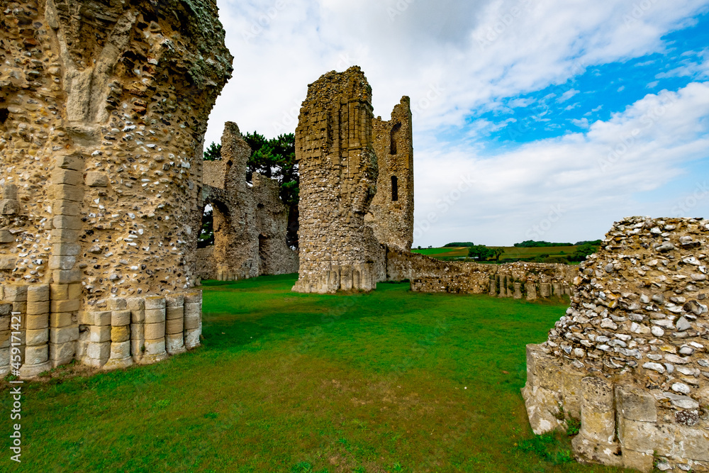 The stone and flint remains of a thirteenth century disused and ...