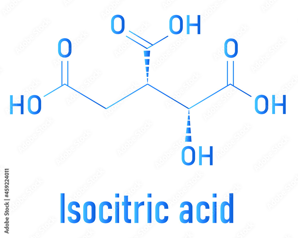 Isocitric acid molecule. Skeletal formula. Stock Vector | Adobe Stock