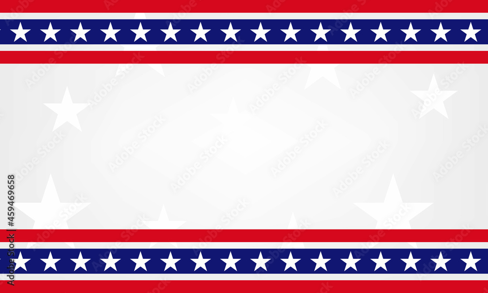 Patriotic border divider american usa flag. Stock Vector | Adobe Stock