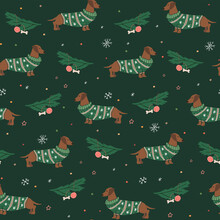 Dog Christmas Frenchie Art Print Free Stock Photo - Public Domain Pictures