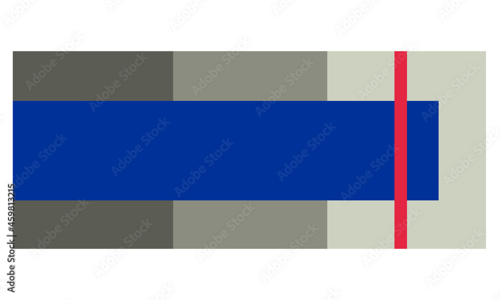 Vector illustration of a flat design bullet chart template with a ...