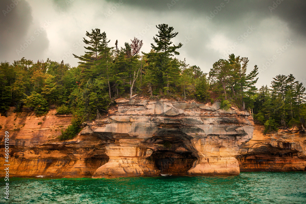 Pictured Rocks National Lakeshore in Michigan's Upper Peninsula Stock ...