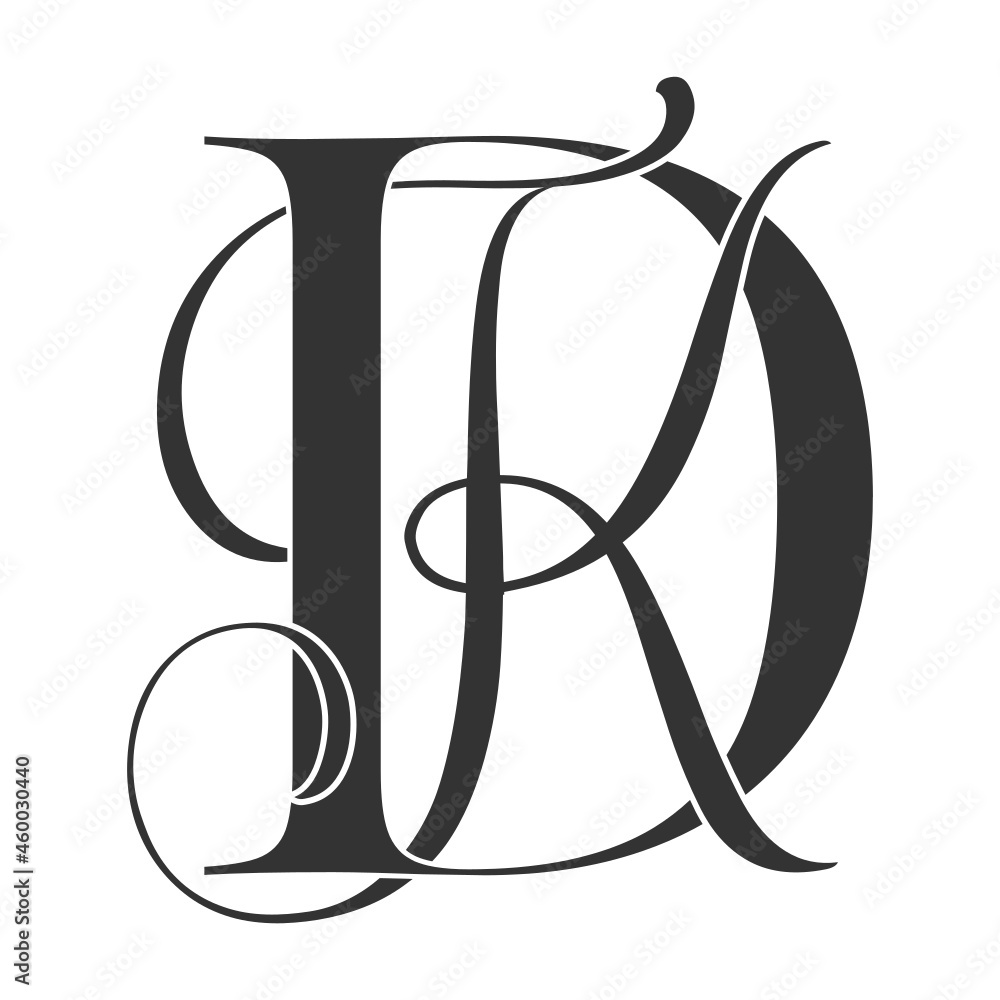 dk, kd, monogram logo. Calligraphic signature icon. Wedding Logo ...