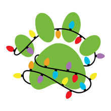 Christmas Dog Wreath Art Free Stock Photo - Public Domain Pictures