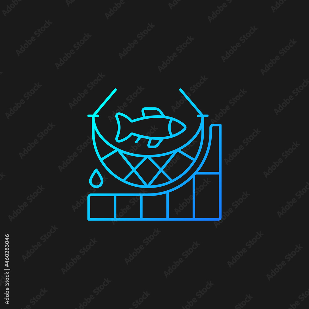 Image vectorielle Stock Total allowable catch gradient vector icon for ...