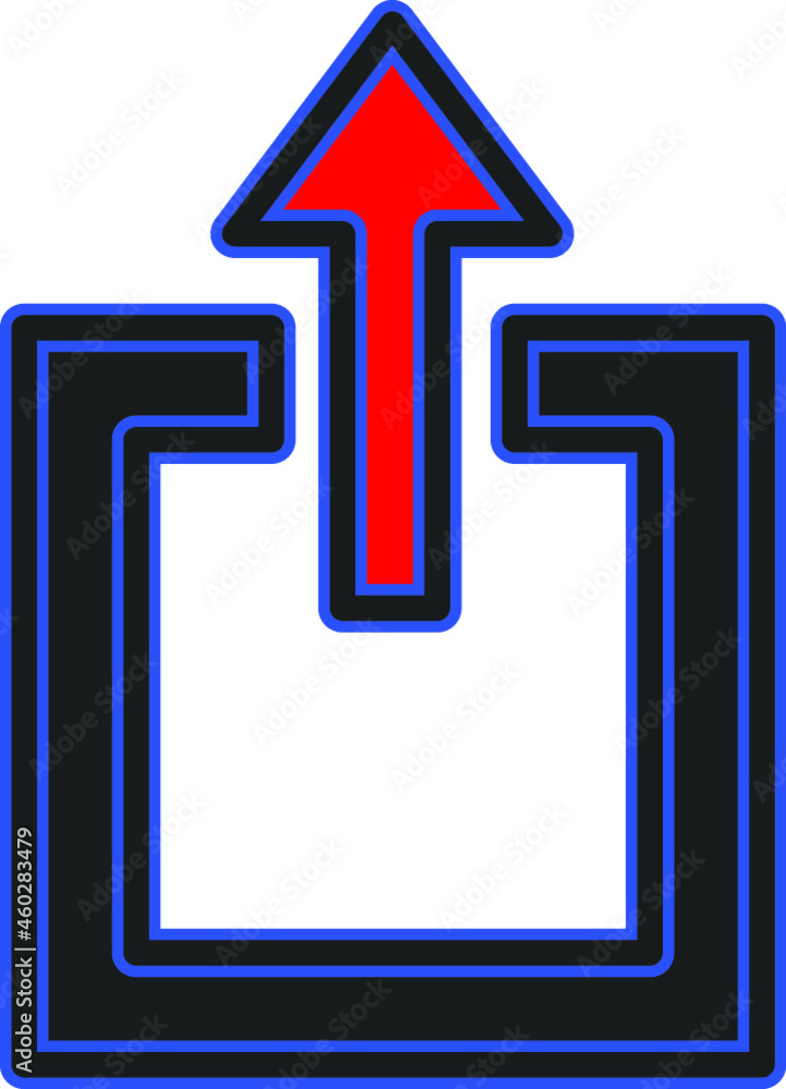 Download uploaded vector fill Icon symbol, 3d, sign, arrow, number ...