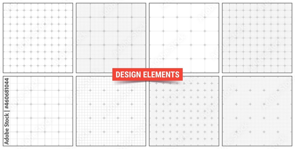 Engineering drawing sheets, vector design elements. Backgrounds for ...