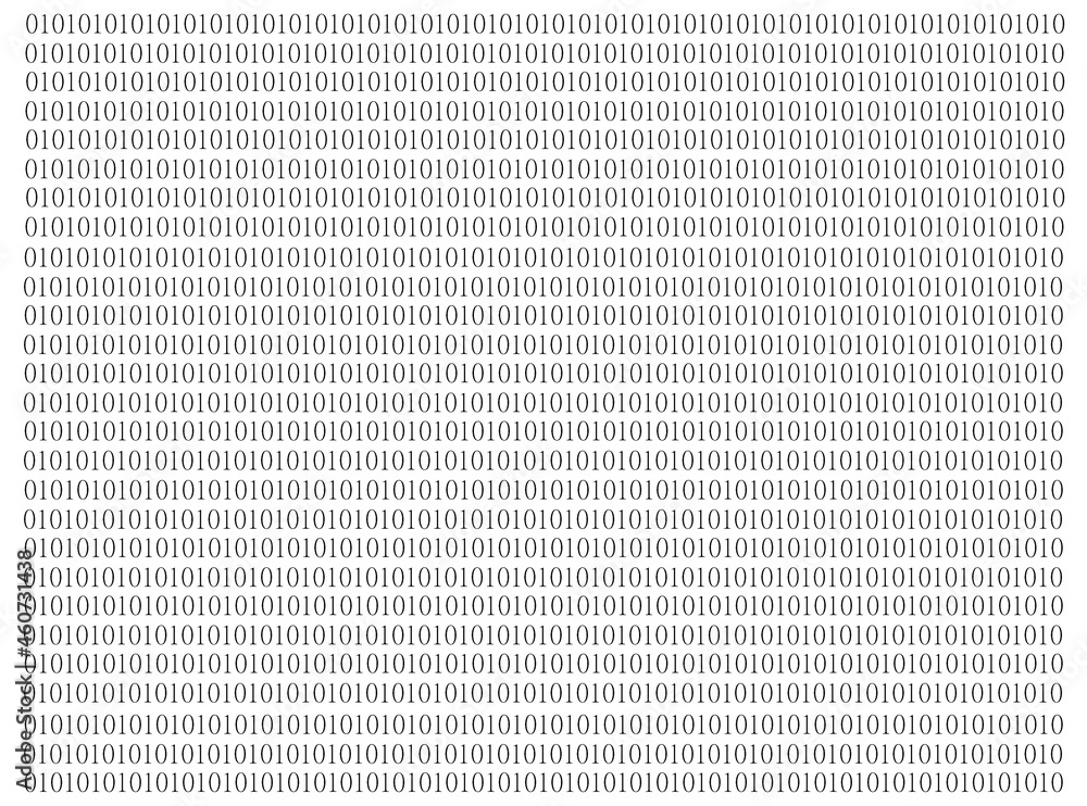 Binary Computer Code Background. Gradient 01 Numbers Pattern. Data and Technology Texture ...