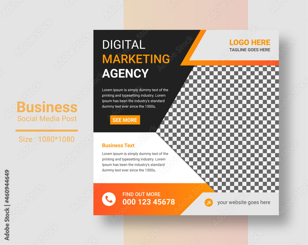 Modern Social square web banner for social media post template design ...