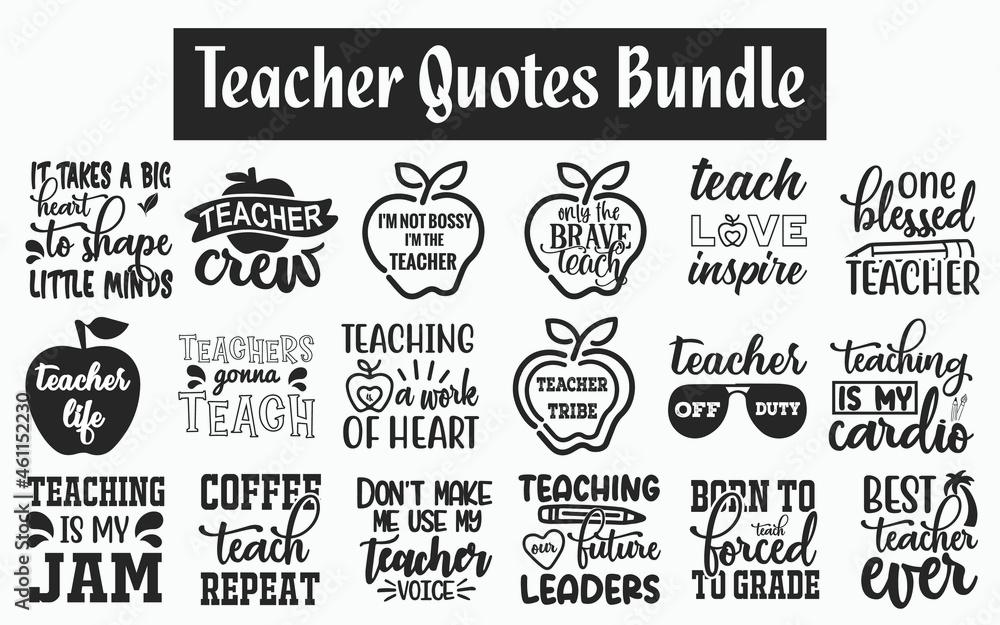 Funny teacher Quotes SVG Designs Bundle. Sarcastic teacher quotes SVG ...