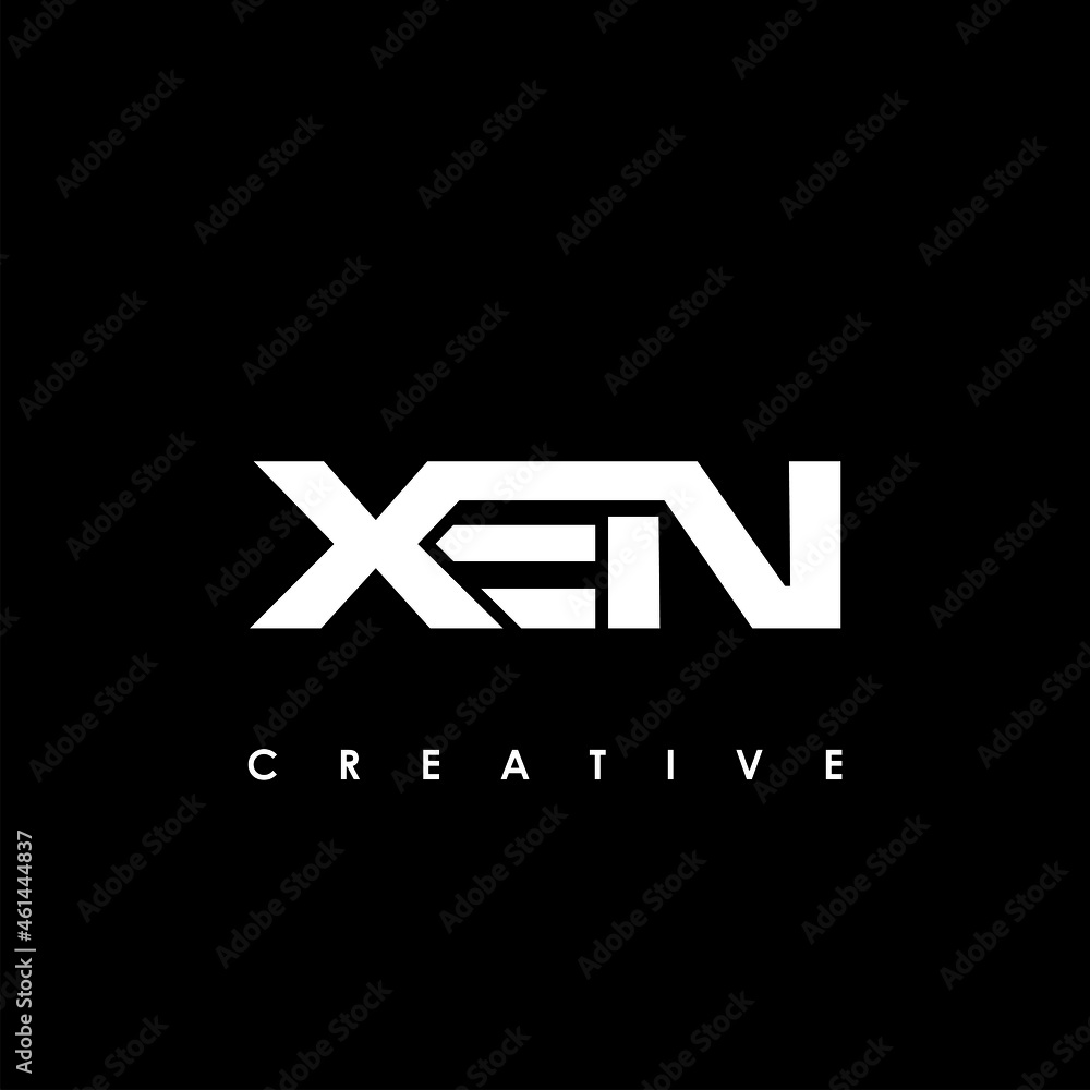 XEN Letter Initial Logo Design Template Vector Illustration Stock ...