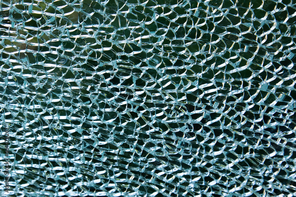 Broken glass texture with many cracks Stock Photo | Adobe Stock