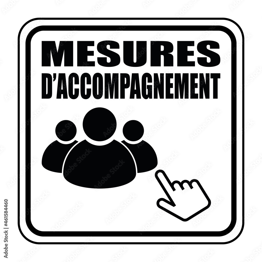 Logo mesures d'accompagnement. Stock Vector | Adobe Stock