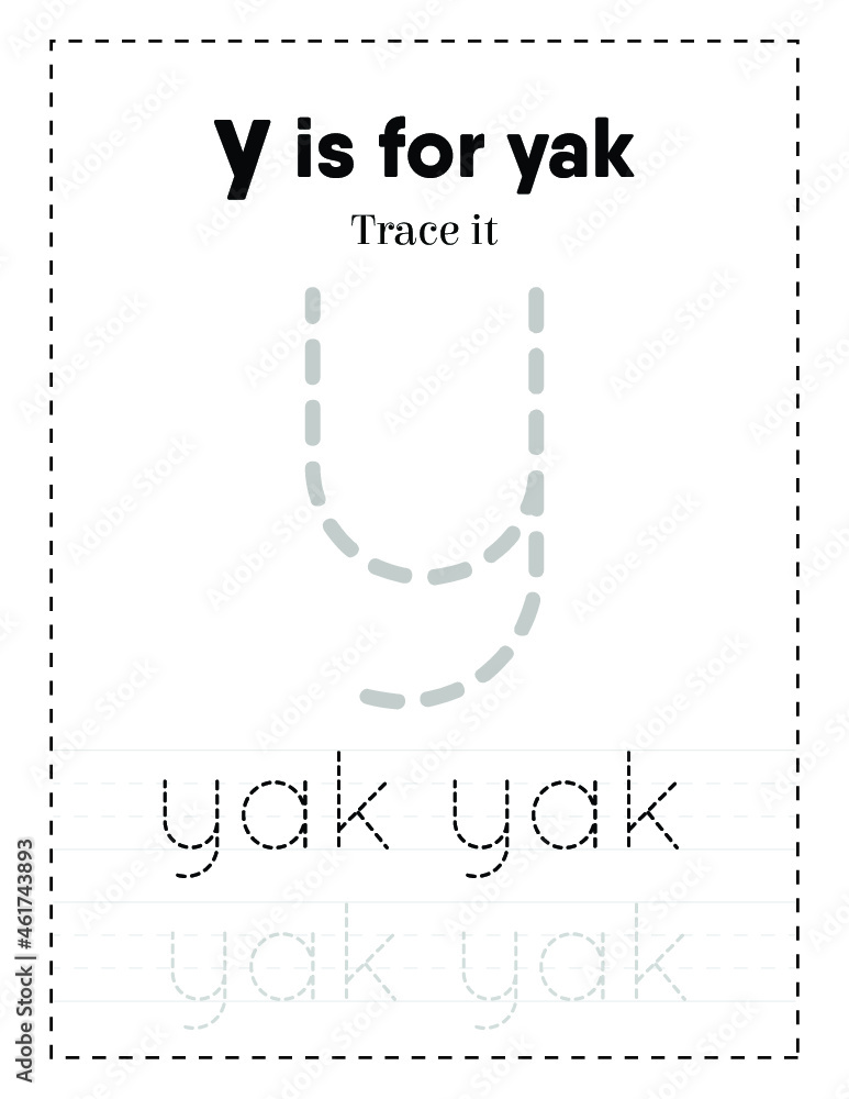 BIG Alphabet Letter Tracing Worksheet For Preschoolers and Toddlers ...