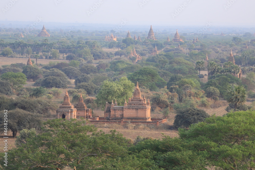 Bagan ancient archeology Ananda temple sunset, Myanmar temples in the ...
