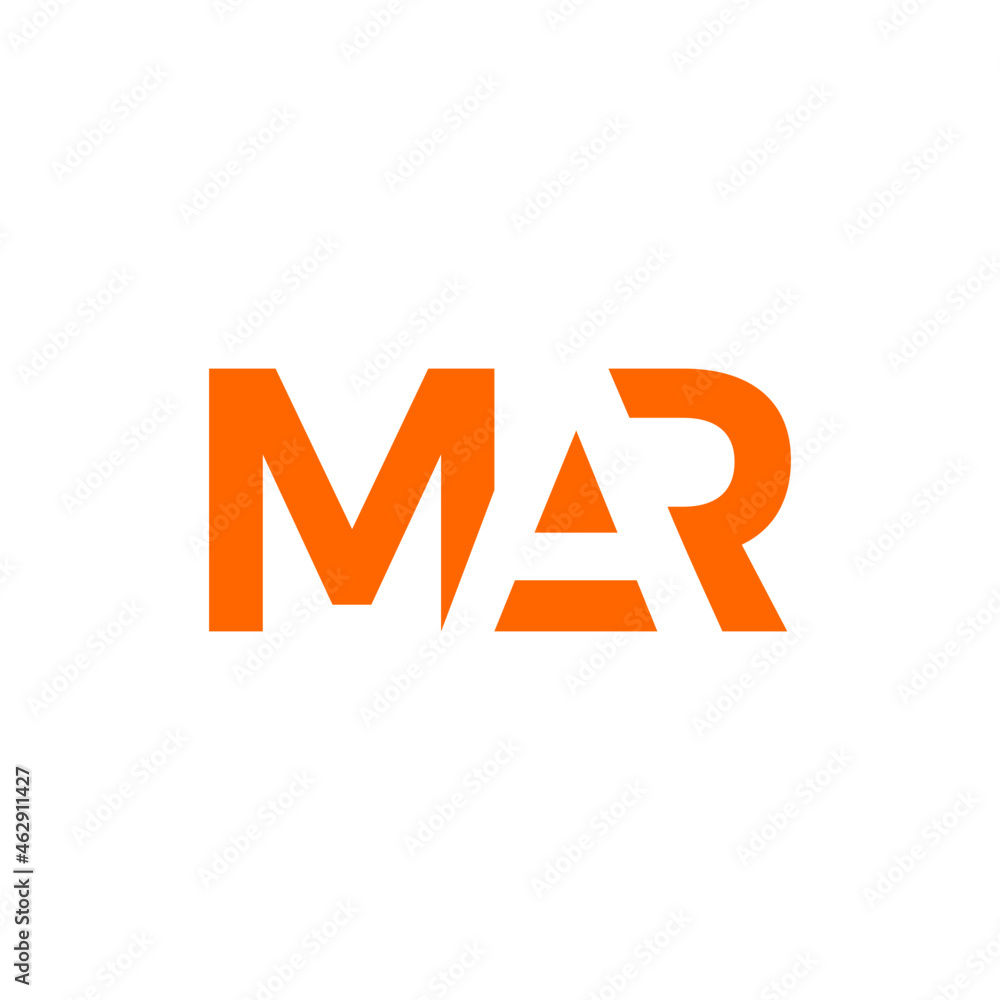 Stock-Vektorgrafik „Letter MAR Logo Identity. Initials RAM Simple and ...