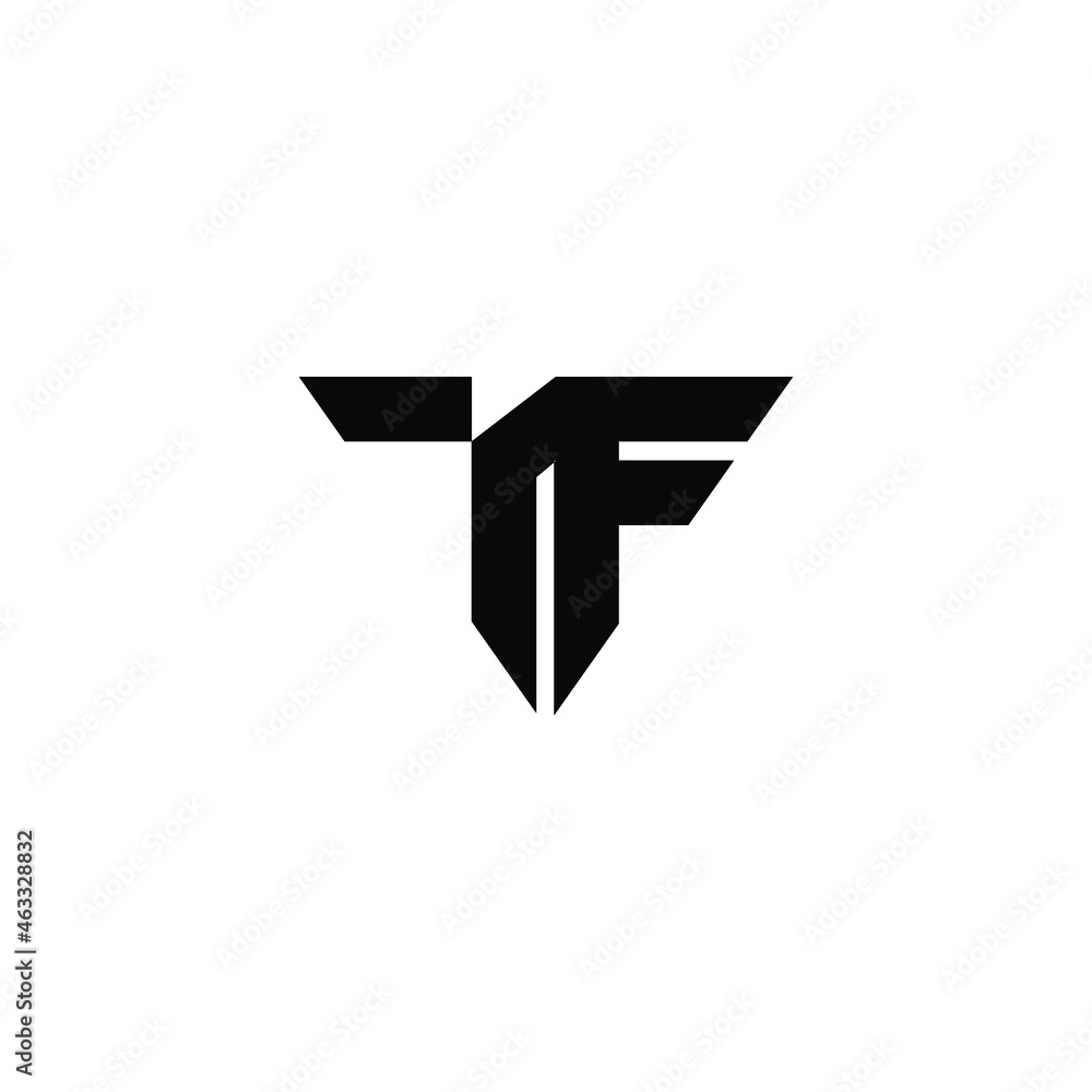 Initial letter TF logo design vector Stock Vector | Adobe Stock