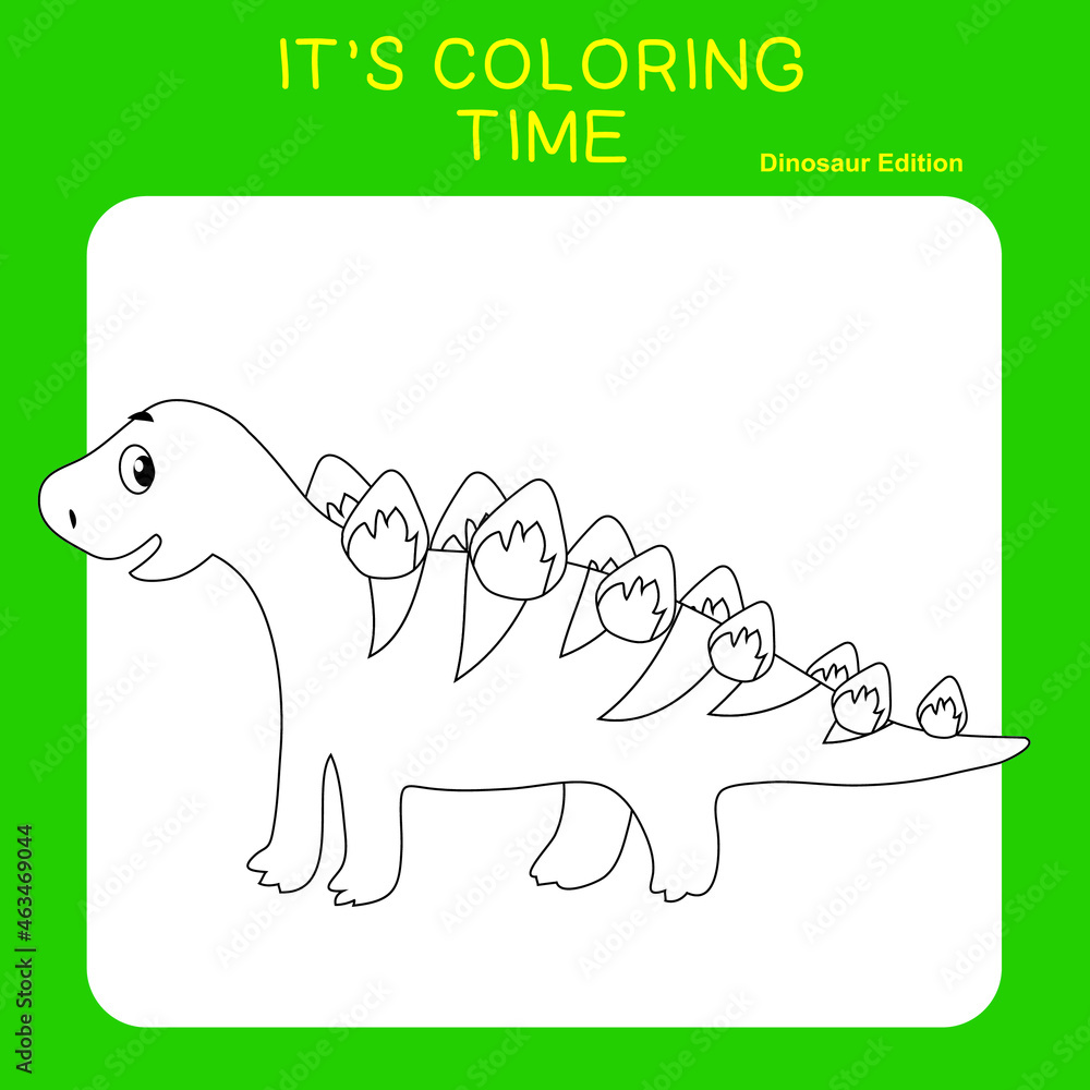 Coloring Page Dinosaurs Edition. Dinosaurs Color Book. Dinosaurs ...