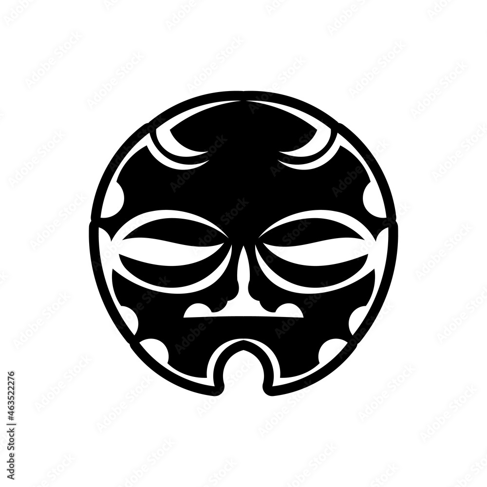 Maori traditional mask. Polynesian tattoo styled mask. Vector ...