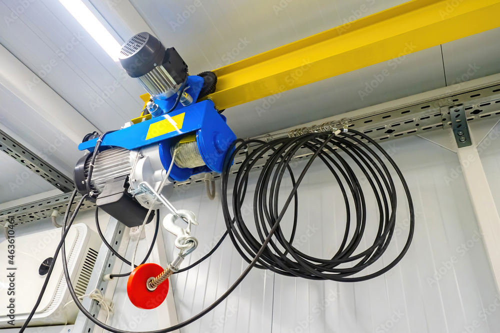 Hydraulic wiring. Automatic wire tensioning equipment. Installation for ...