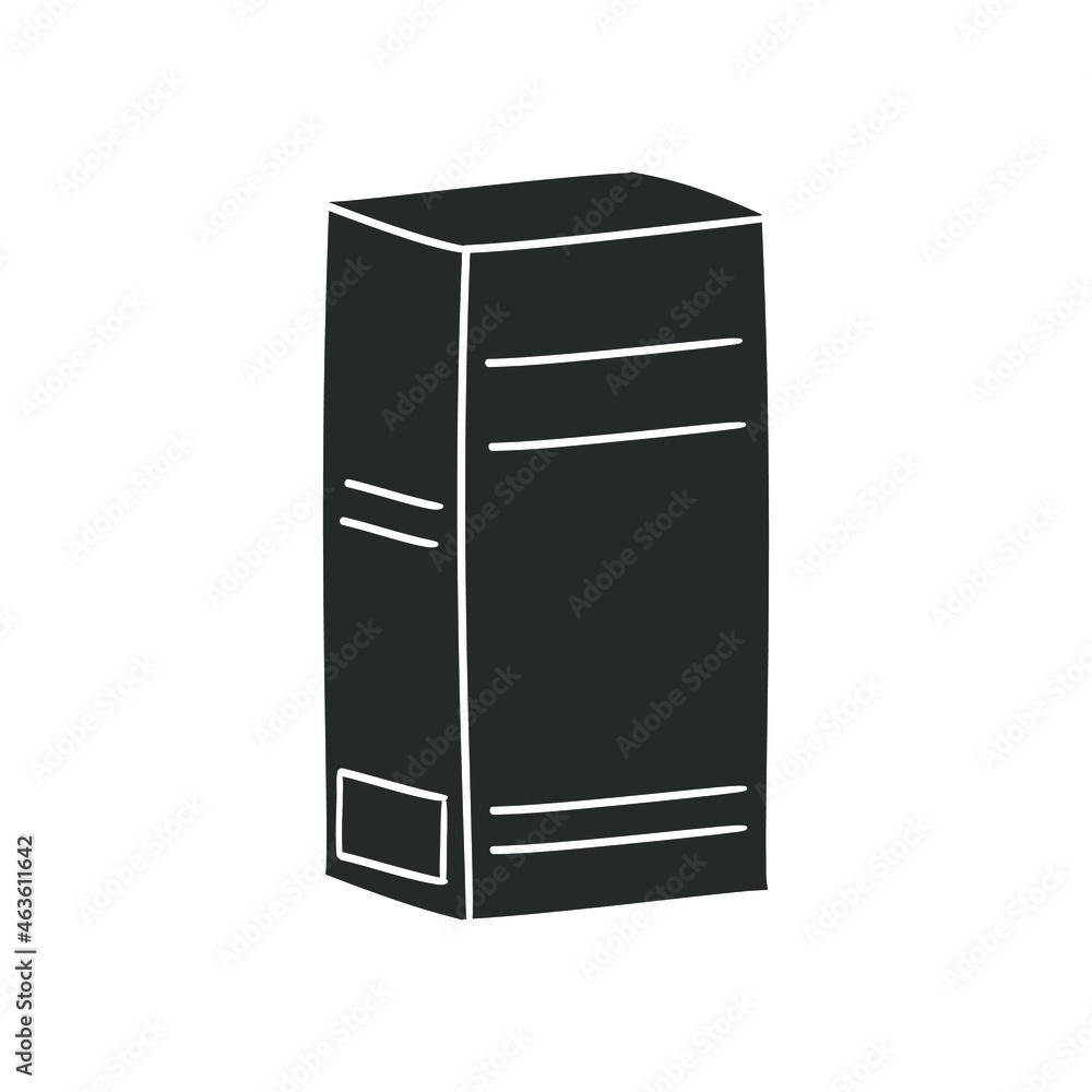 Medicine Box Icon Silhouette Illustration. Pharmacy Vector Graphic ...