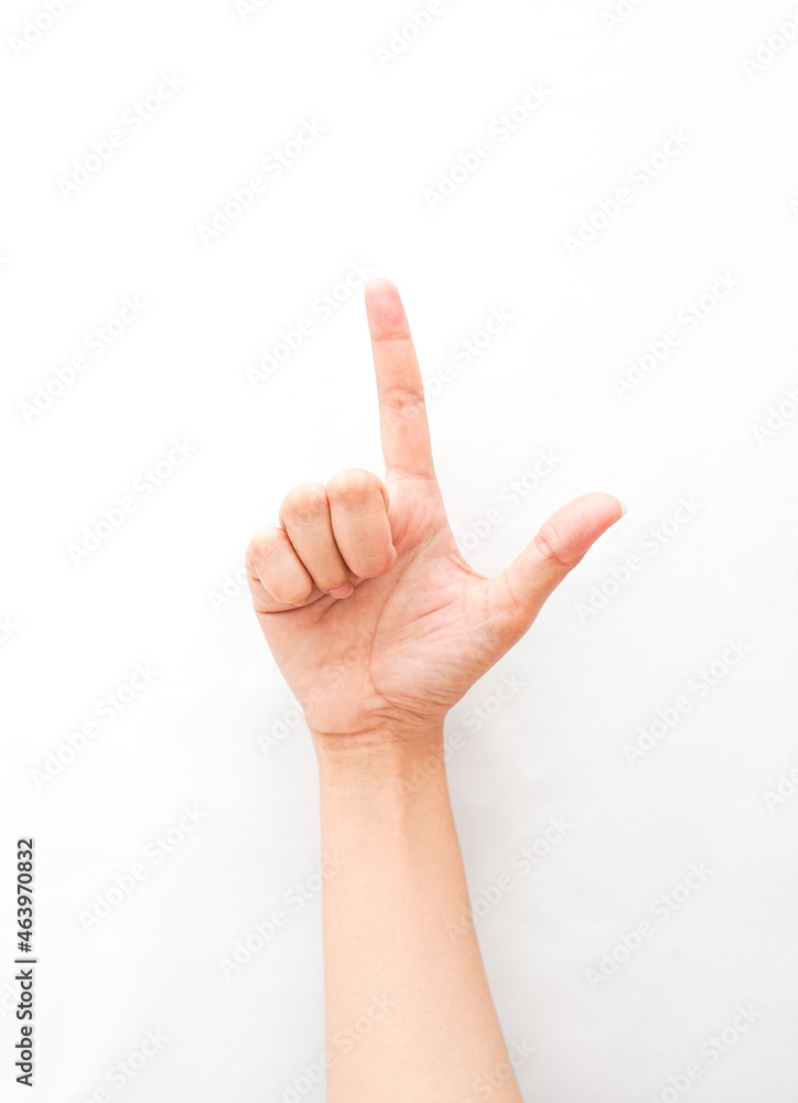 a hand gesture showing thumb and index finger, meaning bingo expression ...
