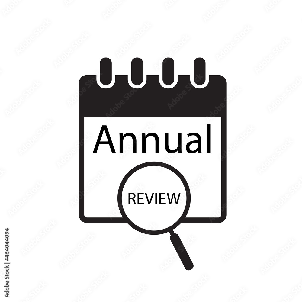 annual review graphic design element icon Stock Vector | Adobe Stock
