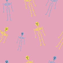 Pink Halloween Skeleton Free Stock Photo - Public Domain Pictures