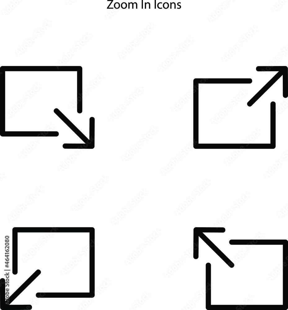 zoom in icons isolated on white background. zoom in and icon thin line ...