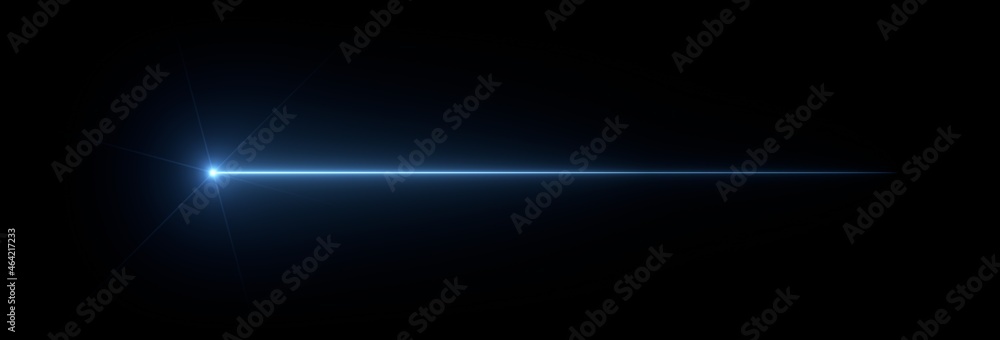 Ray of blue light tracing the movement. Stock Illustration | Adobe Stock
