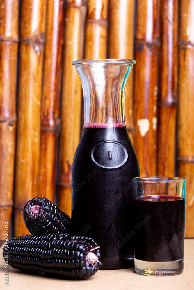Chicha morada juice with Peruvian flavor. Stock Photo | Adobe Stock