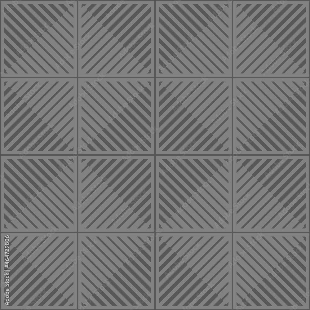 Seamless gray background square pattern. Thick and thin lines diagonal ...