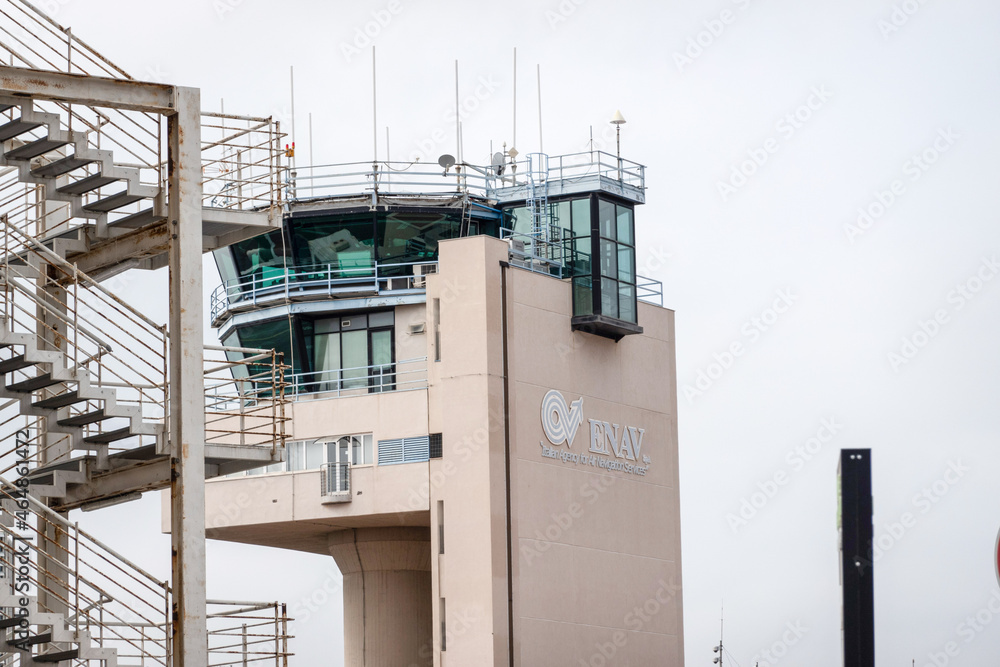 Foto de Stock Fiumicino, Italy - October 23, 2021: Enav air traffic ...