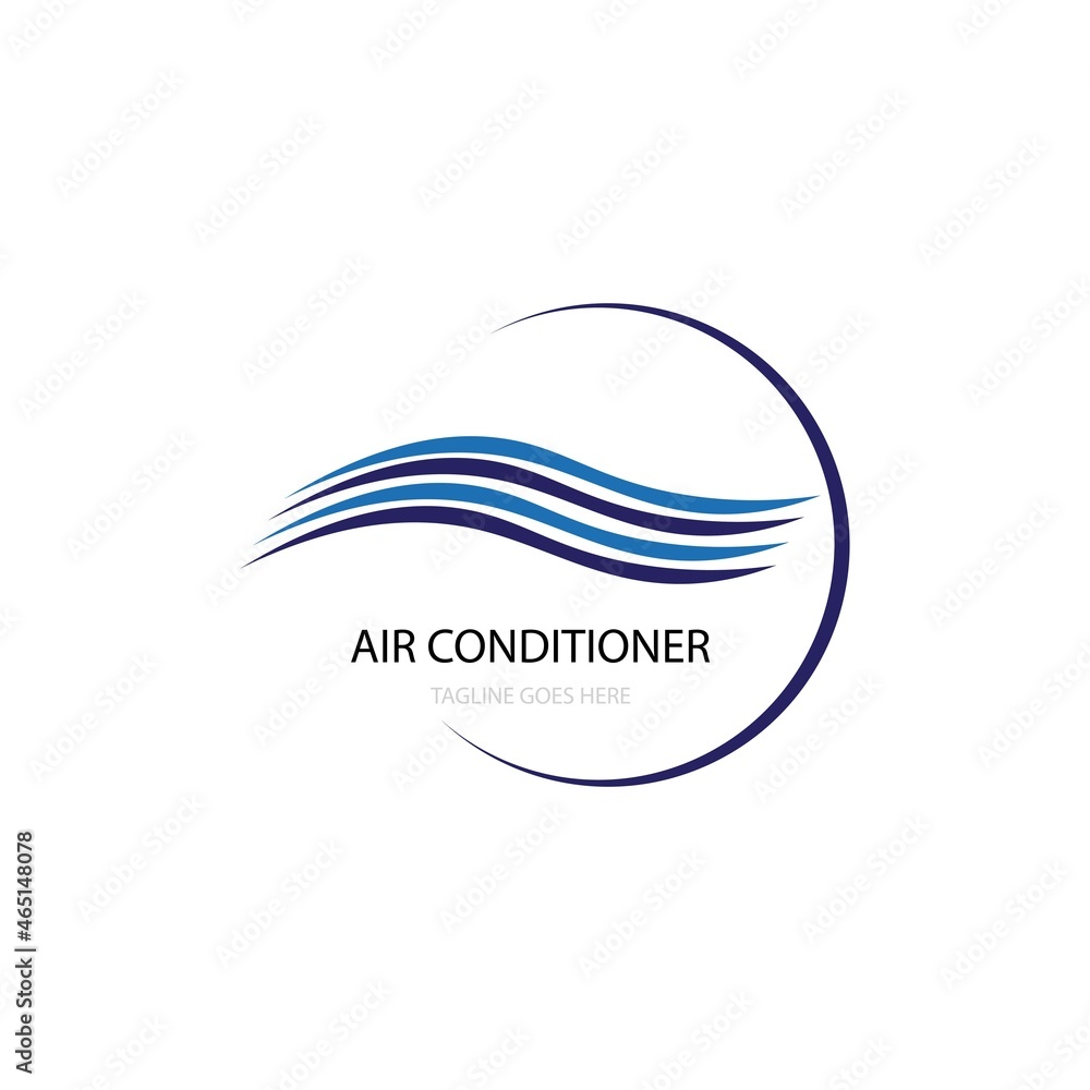 Air conditioner icon logo vector Stock Vector | Adobe Stock
