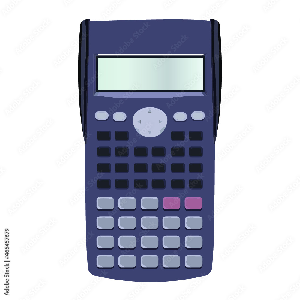 Scientific Calculator Vector Illustration Stock Vector Adobe Stock