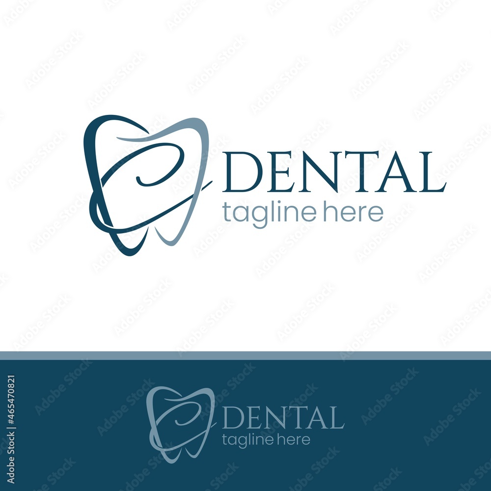 Letter C Tooth Dental Logo Design Stock Vector | Adobe Stock