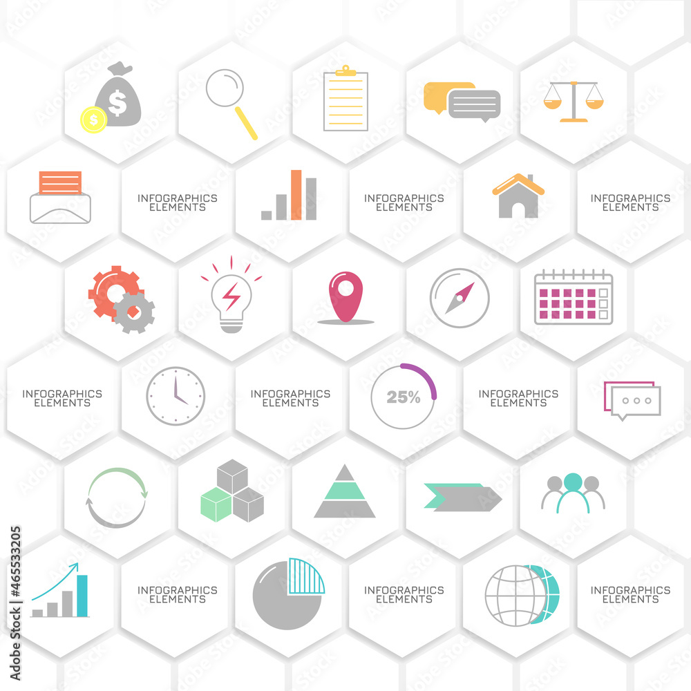 Infographic Elements. Process diagram, flow chart, info graph, Infographics for business concept ...