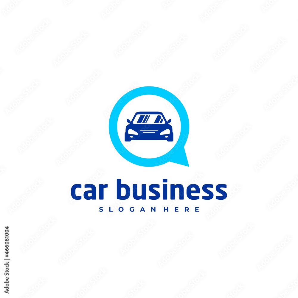 Car chat logo vector template, Creative car logo design concepts Stock ...