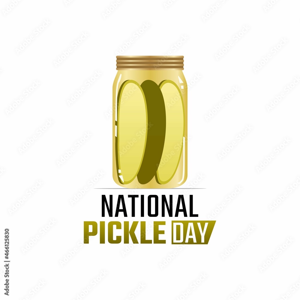vector graphic of national pickle day good for national pickle day ...