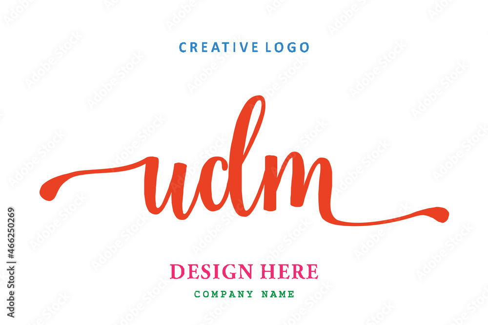 UDM lettering logo is simple, easy to understand and authoritative の ...