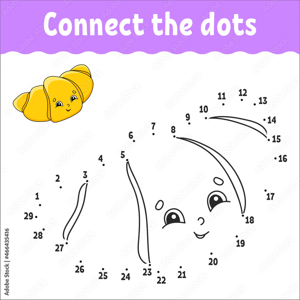 Dot to dot. Draw a line. Handwriting practice. Learning numbers for ...