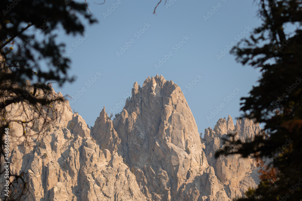 smokey forest fire in the sawtooth mountain range causes yellow cast on ...