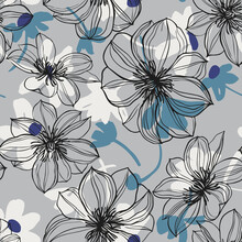 Seamless Large Flower Pattern Free Stock Photo - Public Domain Pictures