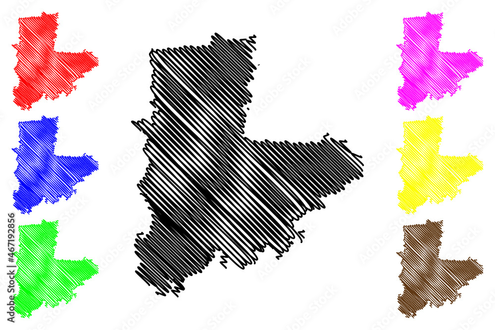 Akola district (Maharashtra State, Amravati Division, Republic of India ...