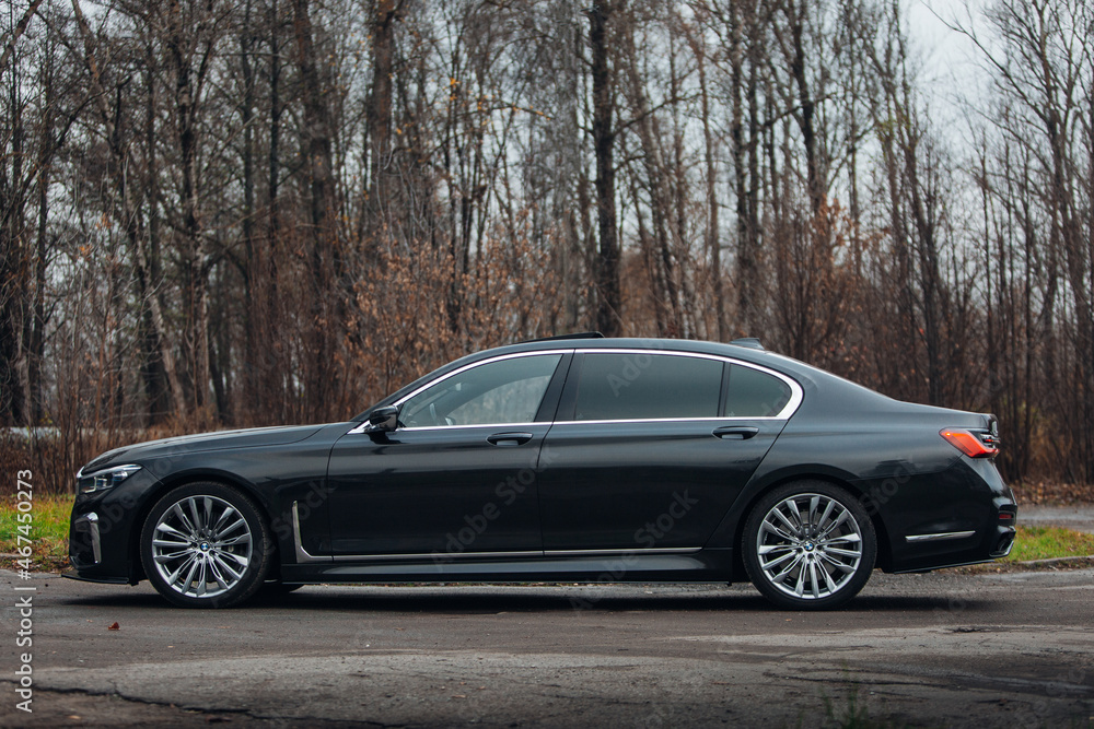 BMW 7 Series G12 LCI 730d long luxury sedan Stock Photo | Adobe Stock
