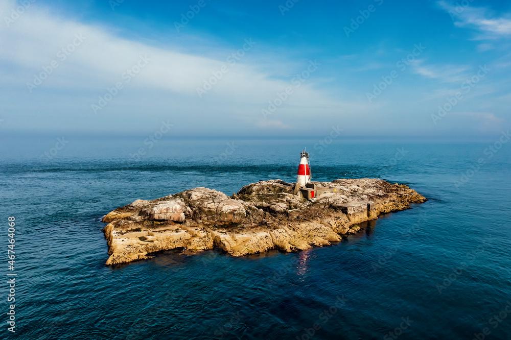 Aerial view of Dalkey Island. Sunset Vico Bathing Place, This pool is ...
